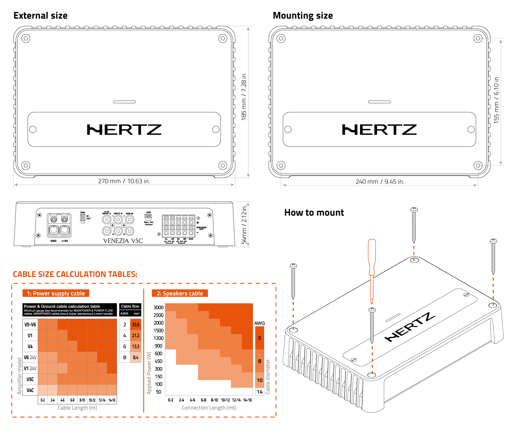 2. INSTALLATION AND SIZE – Hertz