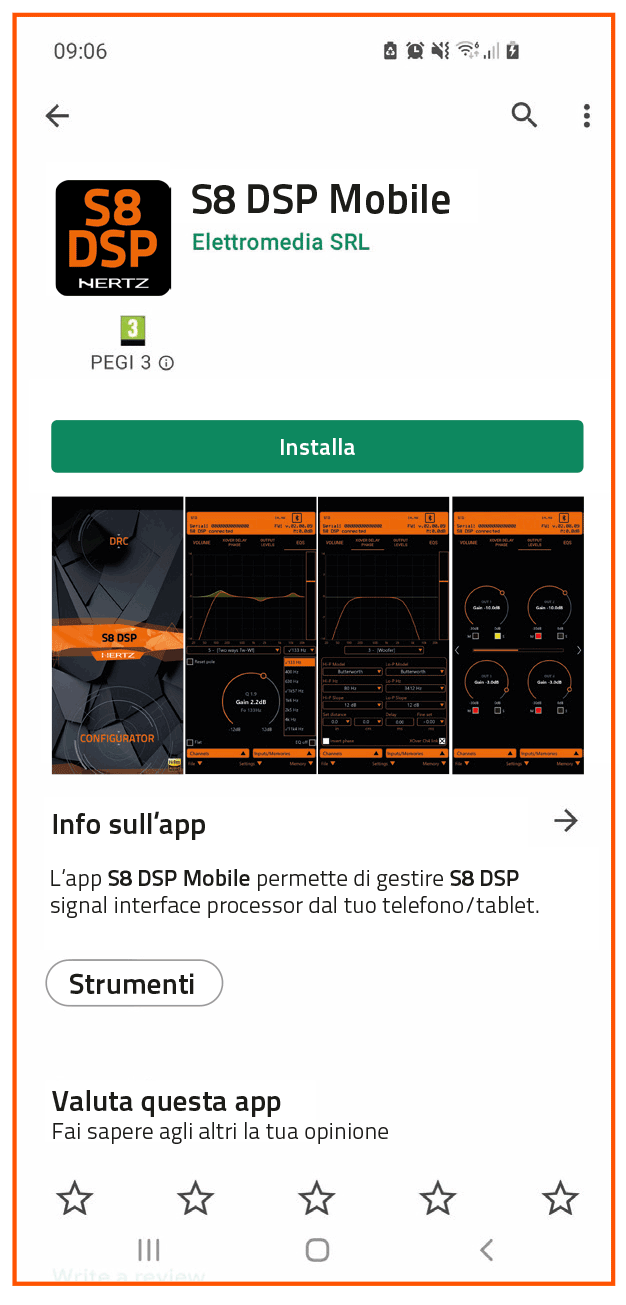 6. GUIDA PER L’INSTALLAZIONE DEL SOFTWARE S8 DSP – Hertz